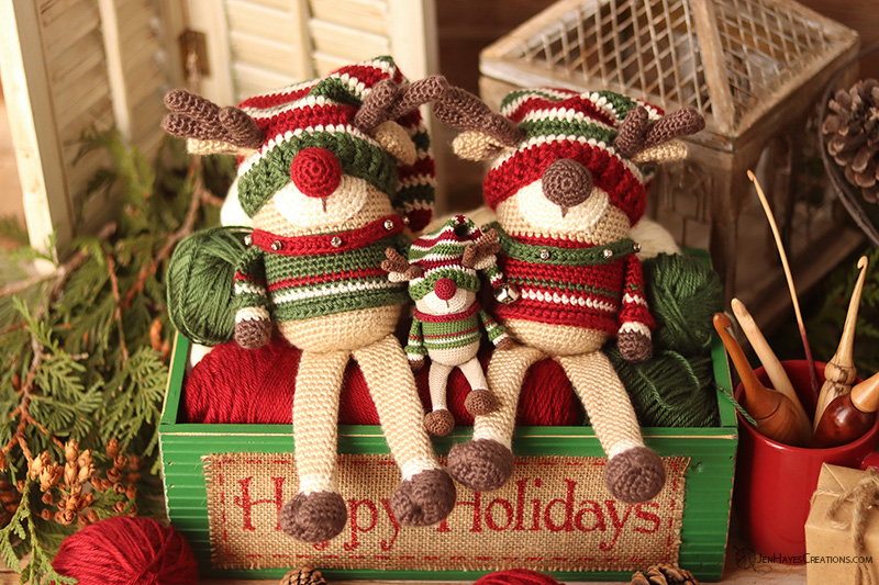 Crochet Reindeer Gnome | Jen Hayes Creations